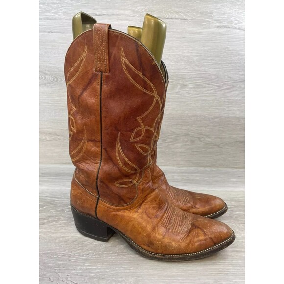 Dan Post | Shoes | Vintage Dan Post Mens Boots Brown Sz 9 Leather ...